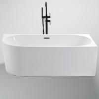 China PMMA Acrylic Freestanding Bathtub 1700x800mm Left Right Drain Custom Colors White Black for sale