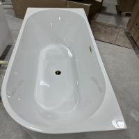 China PMMA Acrylic Freestanding Bathtub 1700x800mm Left Right Drain Custom Colors White Black for sale