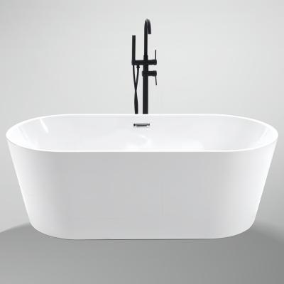 China Oval PMMA Acrylic Freestanding Bathtub 1700x800mm 5 Year Warranty OEM for sale