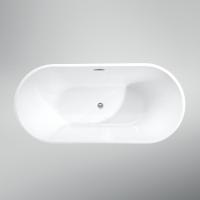 China Oval PMMA Acrylic Freestanding Bathtub 1700x800mm 5 Year Warranty OEM for sale