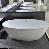 China 30-Day Return Policy Egg Shape Acrylic Freestanding Bathtub with Bulk Loading Option for sale