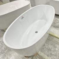 China 30-Day Return Policy Egg Shape Acrylic Freestanding Bathtub with Bulk Loading Option for sale