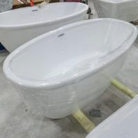 China 30-Day Return Policy Egg Shape Acrylic Freestanding Bathtub with Bulk Loading Option for sale