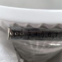 China Oval Pure PMMA Acrylic Freestanding Bathtub 1700x800mm with Stainless Steel Legs for sale