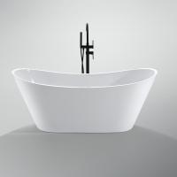 China Acrylic Freestanding Whirlpool Bathtub 1720x740x730mm 260L Capacity Narrow Rim for sale