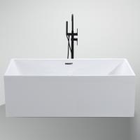 China 1800mm Freestanding Acrylic Bathtub Straight Narrow Rim Border Whirlpool for sale