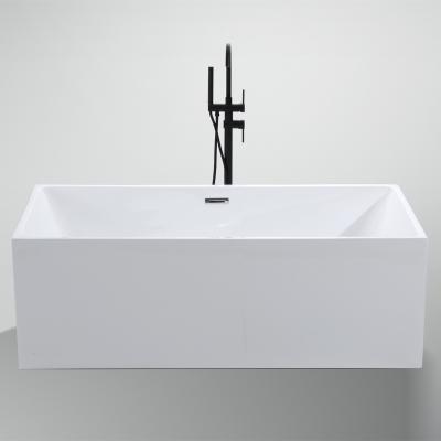 China 1800mm Freestanding Acrylic Bathtub Straight Narrow Rim Border Whirlpool for sale