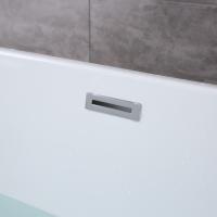 China 1800mm Freestanding Acrylic Bathtub Straight Narrow Rim Border Whirlpool for sale