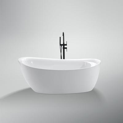China Customized Function Freestanding Luxury Oval Acrylic Bathtub with Optional Whirlpool for sale