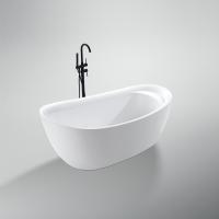 China Customized Function Freestanding Luxury Oval Acrylic Bathtub with Optional Whirlpool for sale