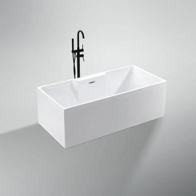 China Customized Acrylic Freestanding Bathtub 1700x800x580mm Narrow Rim Luxury Design for sale