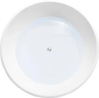 China Circular Freestanding Bathtub with Narrow Rim Border and Bulk Loading Acrylic Material for sale