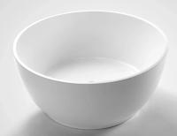 China Circular Freestanding Bathtub with Narrow Rim Border and Bulk Loading Acrylic Material for sale