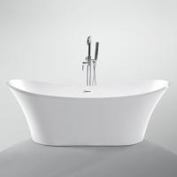 China Thick Rim Border Ellipse Acrylic Freestanding Bathtub 1700x750mm 290L Capacity for Nigeria Market for sale