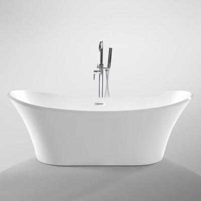 China Thick Rim Border Ellipse Acrylic Freestanding Bathtub 1700x750mm 290L Capacity for Nigeria Market for sale