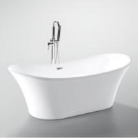 China Thick Rim Border Ellipse Acrylic Freestanding Bathtub 1700x750mm 290L Capacity for Nigeria Market for sale