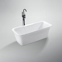 China Freestanding Acrylic Bathtub 1700x750x580mm with Outer Frame and Stainless Steel Legs for sale