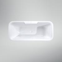 China Freestanding Acrylic Bathtub 1700x750x580mm with Outer Frame and Stainless Steel Legs for sale