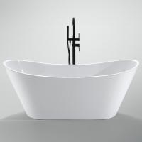 China Oval PMMA Acrylic Freestanding Bathtub 1800x900mm Bulk Packing 5 Year Warranty for sale