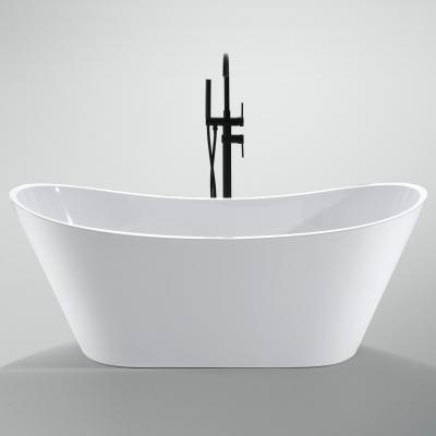 China Oval PMMA Acrylic Freestanding Bathtub 1800x900mm Bulk Packing 5 Year Warranty for sale