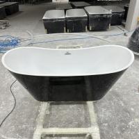 China Oval PMMA Acrylic Freestanding Bathtub 1800x900mm Bulk Packing 5 Year Warranty for sale