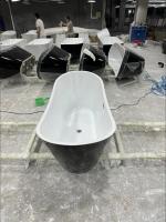 China Oval PMMA Acrylic Freestanding Bathtub 1800x900mm Bulk Packing 5 Year Warranty for sale