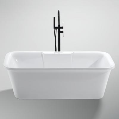 China Pure PMMA Acrylic Freestanding Bathtub 1700x750x580mm Disassembled with Stainless Steel Legs for sale