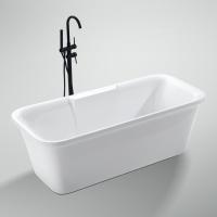 China Pure PMMA Acrylic Freestanding Bathtub 1700x750x580mm Disassembled with Stainless Steel Legs for sale