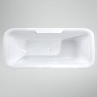 China Pure PMMA Acrylic Freestanding Bathtub 1700x750x580mm Disassembled with Stainless Steel Legs for sale