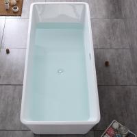 China Freestanding Acrylic Bathtub 1500x700mm Eco-Friendly Narrow Rim Design for sale