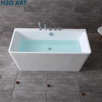 China Freestanding Acrylic Massage Bathtub 1500mm 1700mm Spa Bathtub for Home Hotel for sale
