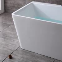 China Freestanding Acrylic Massage Bathtub 1500mm 1700mm Spa Bathtub for Home Hotel for sale