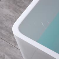China Freestanding Acrylic Massage Bathtub 1500mm 1700mm Spa Bathtub for Home Hotel for sale