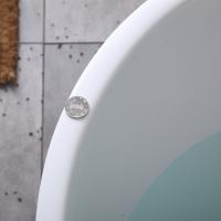 China Freestanding Oval Acrylic Bathtub 1500mm 1700mm Luxury Spa Tub with Waste for sale