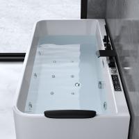 China Customized Luxury Freestanding Acrylic Bathtub 1700x750mm Air Massage Center Drain for sale