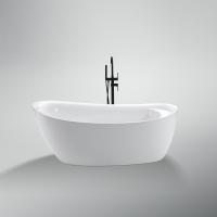 China 1800mm Freestanding Acrylic Whirlpool Bathtub with Pipe Free Massage and 6 Jets for sale