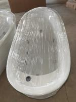 China 1800mm Freestanding Acrylic Whirlpool Bathtub with Pipe Free Massage and 6 Jets for sale