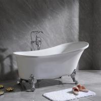 China Freestanding Acrylic Bathtub Double Ended Clawfoot 1700x700x780mm Hot Bath for sale