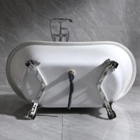 China Freestanding Acrylic Bathtub Double Ended Clawfoot 1700x700x780mm Hot Bath for sale