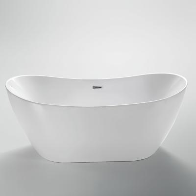 China Customized Oval Acrylic Freestanding Bathtub 1700x800x720mm with 5 Year Warranty for sale