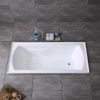China Australian Topmount Simple Acrylic Bathtub Drop In 1525x736x440mm Pure PMMA for sale
