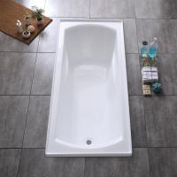 China Australian Topmount Simple Acrylic Bathtub Drop In 1525x736x440mm Pure PMMA for sale