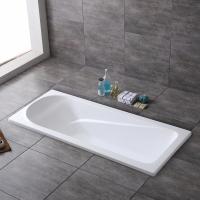 China Simple Drop Acrylic Bathtub Built-in with Handles Option 1700x700x390mm for sale