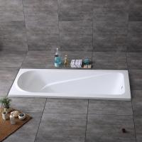 China Simple Drop Acrylic Bathtub Built-in with Handles Option 1700x700x390mm for sale