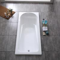 China Simple Drop Acrylic Bathtub Built-in with Handles Option 1700x700x390mm for sale