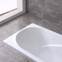 China Built-in Structure and Optional Drainer for Easy Installation Acrylic Panel Bathtub for sale