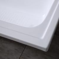 China 1700mm Simple Acrylic Bathtub with 2 Handles Pure PMMA Fiberglass Reinforced 5 Year Warranty for sale