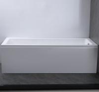 China Rectangular Simple Drop in Acrylic Bathtubs Panels Drainage Accessories and Package Size for sale