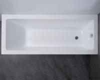 China Rectangular Simple Drop in Acrylic Bathtubs Panels Drainage Accessories and Package Size for sale