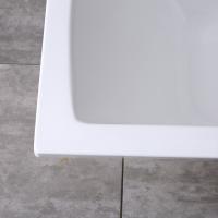 China Hand Control Built-in Acrylic Bathtub Simple Drop in Tub 1500x700x420mm for sale